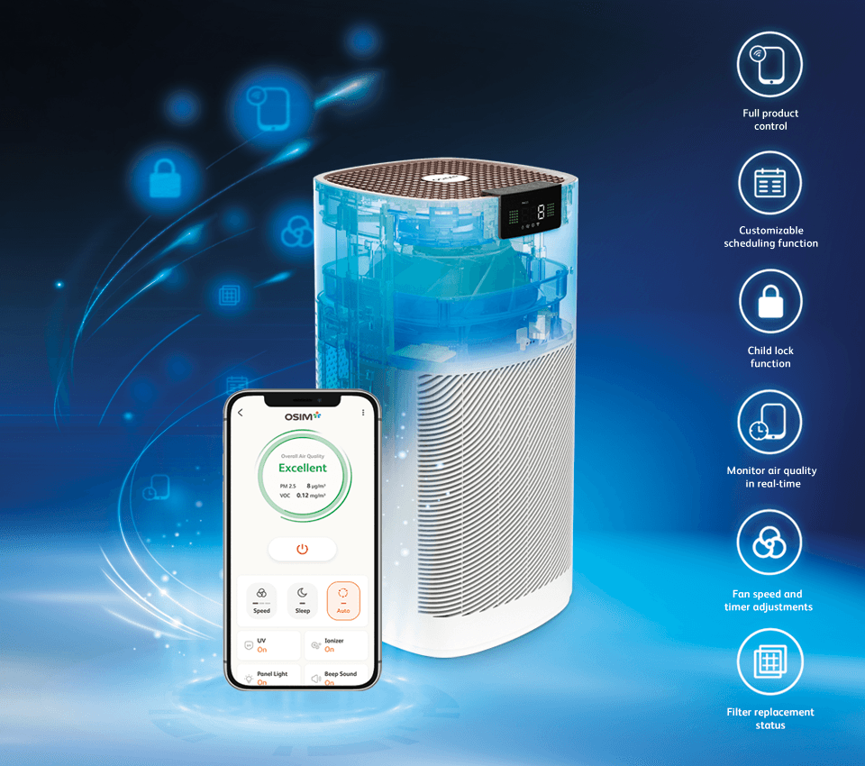 uAlpine Smart 2 Air Purifier | OSIM Singapore