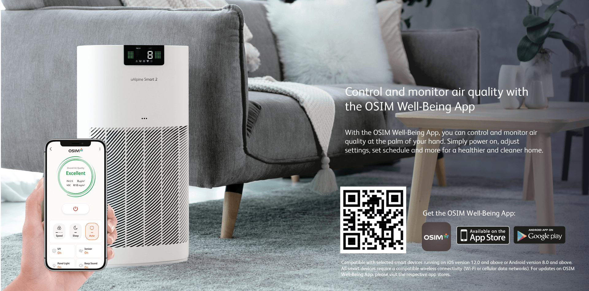 uAlpine Smart 2 Air Purifier | OSIM Malaysia