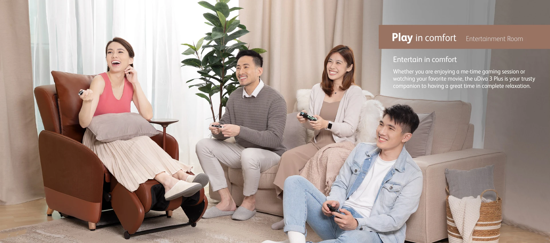 uDiva 3 Plus Massage Sofa