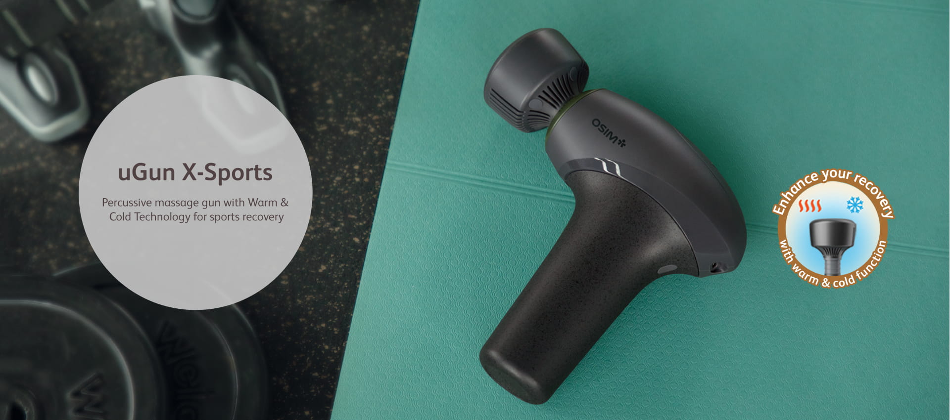 uGun X-Sports Percussive Massage Gun | OSIM Malaysia