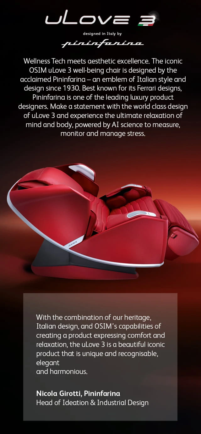 uLove 3, The Family Well-Being Chair, Massage Chair | OSIM Singapore
