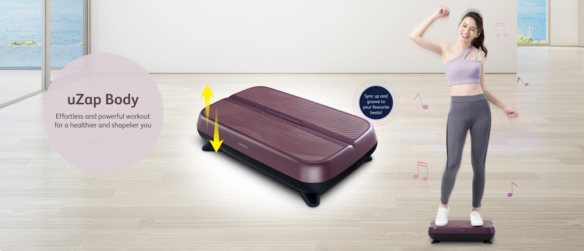 uZap Body Vibration Exercise Board | OSIM Malaysia
