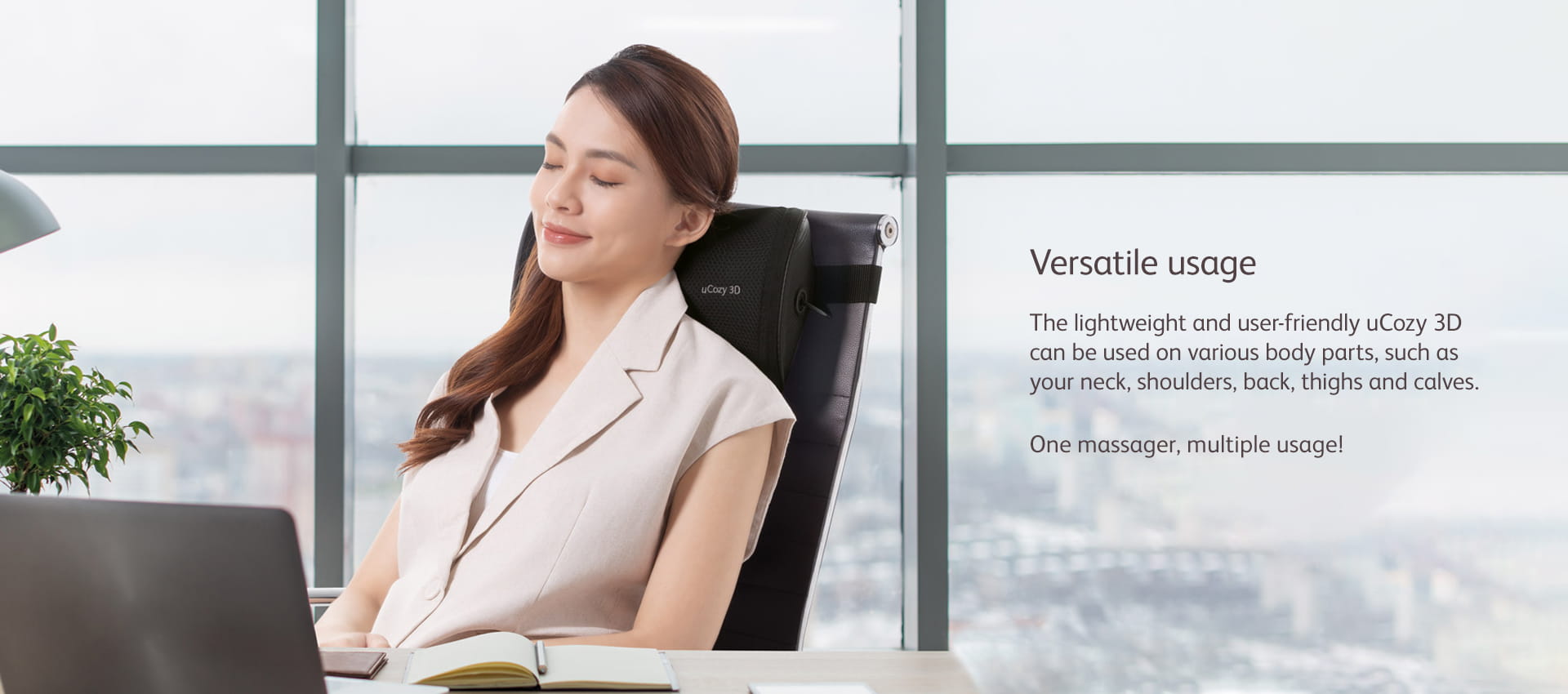 uCozy 3D Neck & Shoulder Massager with Strap | OSIM Singapore