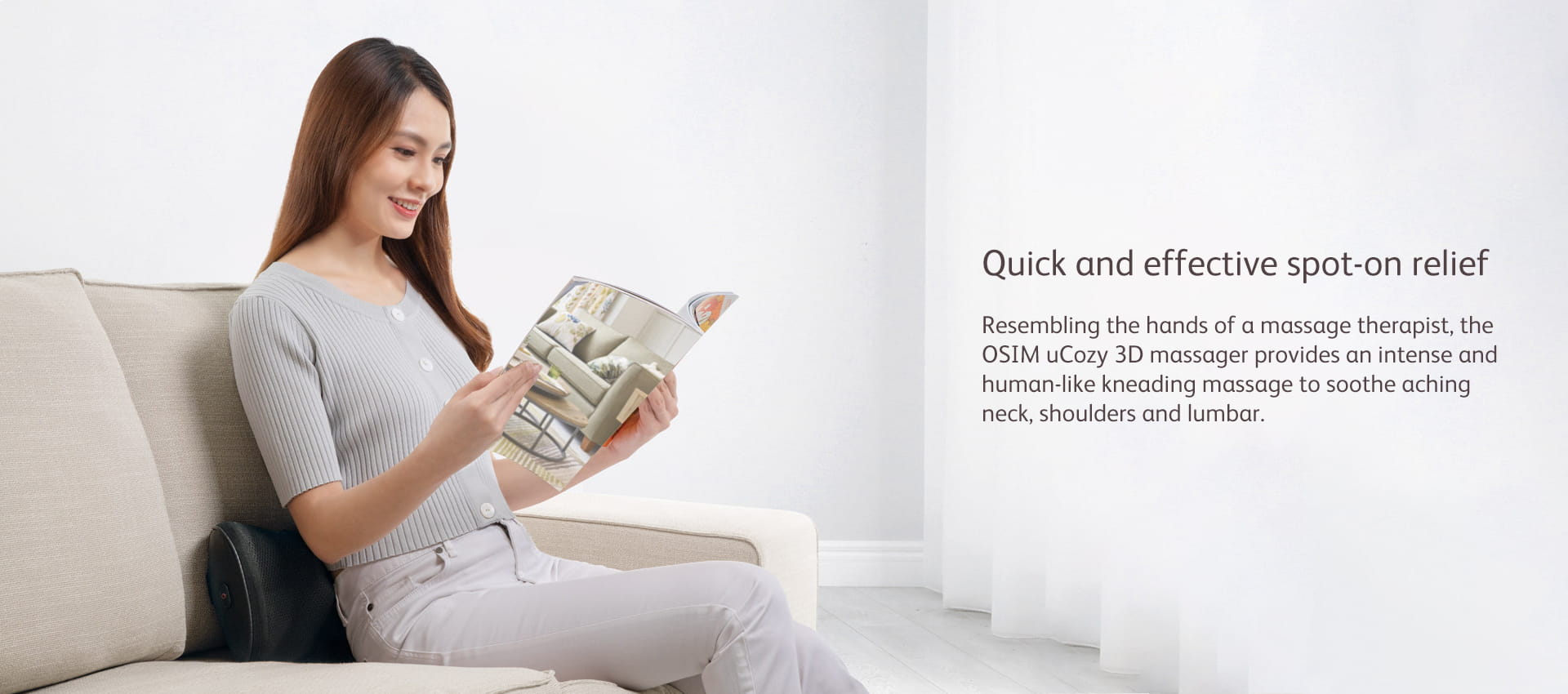 uCozy 3D Neck Shoulder & Massager with Strap | OSIM Singapore