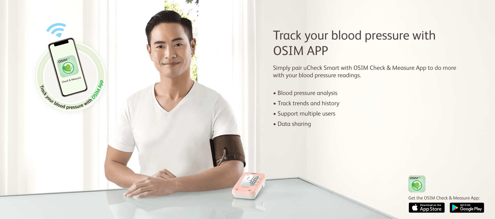 Blood Pressure Monitor, uCheck Smart | OSIM Singapore