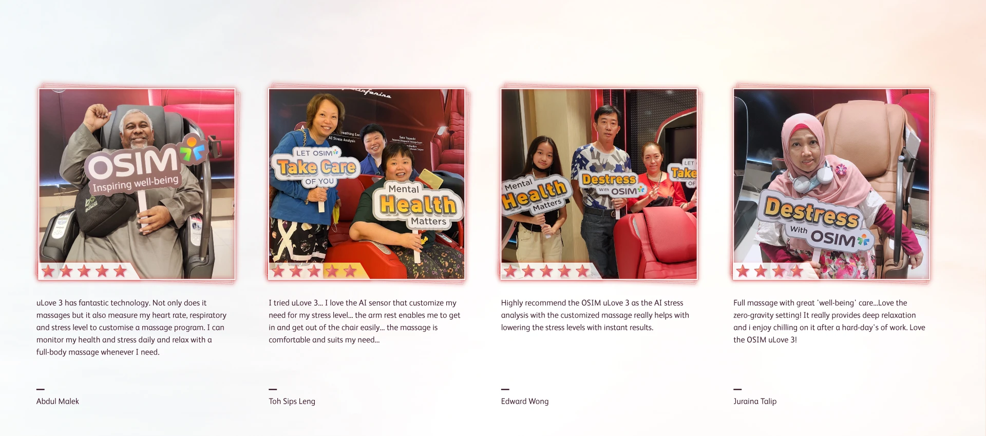 uLove 3, The Family Well-Being Chair, Massage Chair | OSIM Singapore
