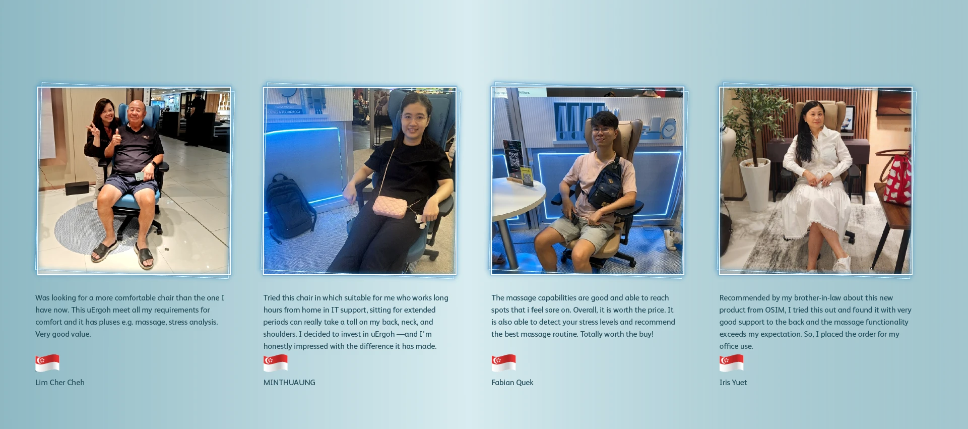 uErgoh | Ergonomic Chair with Massage | OSIM Singapore